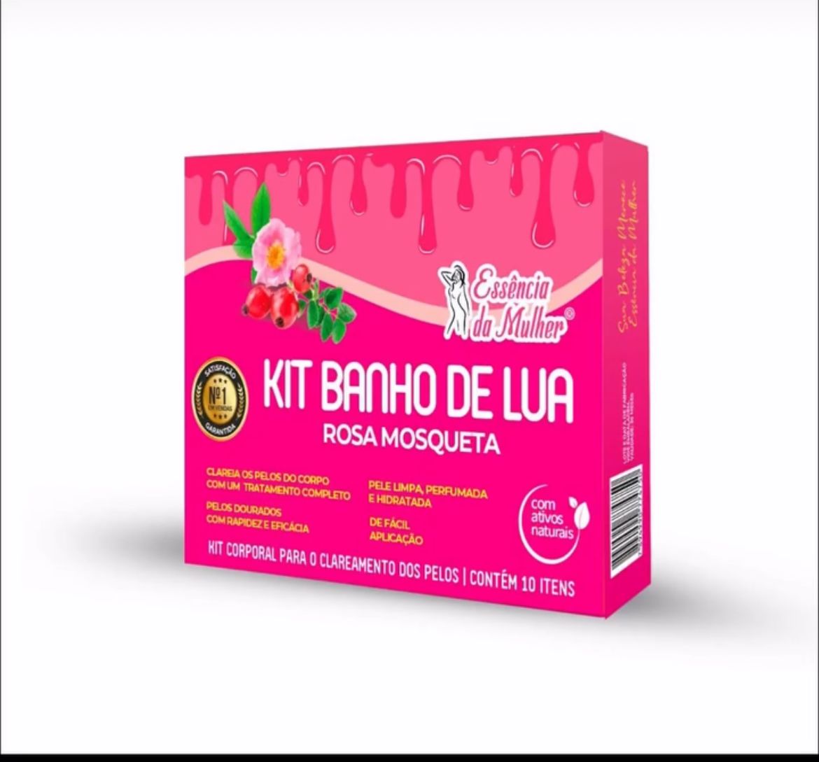 KIT BANHO DE LUA ROSA MOSQUETA - Atacadão dos Cosméticos Macapá