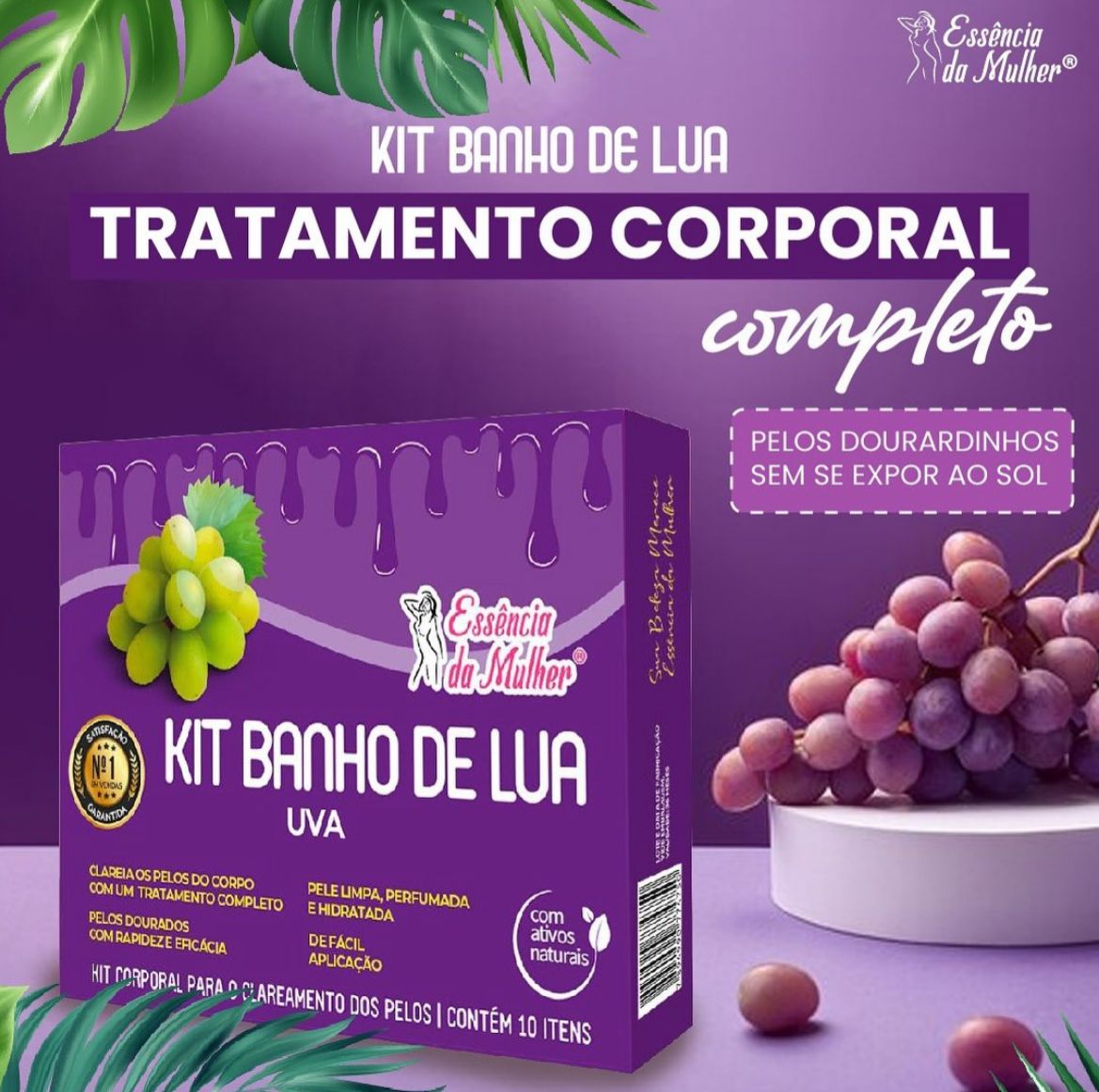 KIT BANHO DE LUA UVA - Atacadão dos Cosméticos Macapá