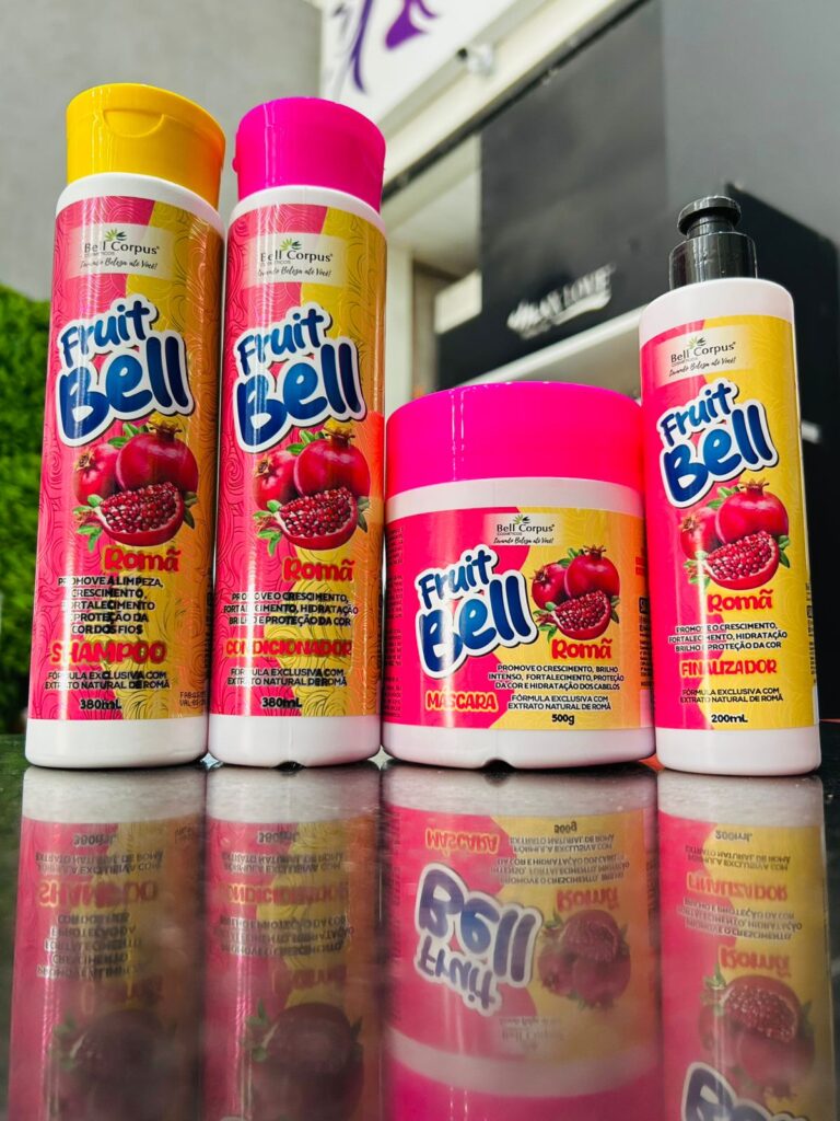 Kit Capilar Fruit Bell Romã 4 Itens BLC - Atacadão dos Cosméticos Macapá